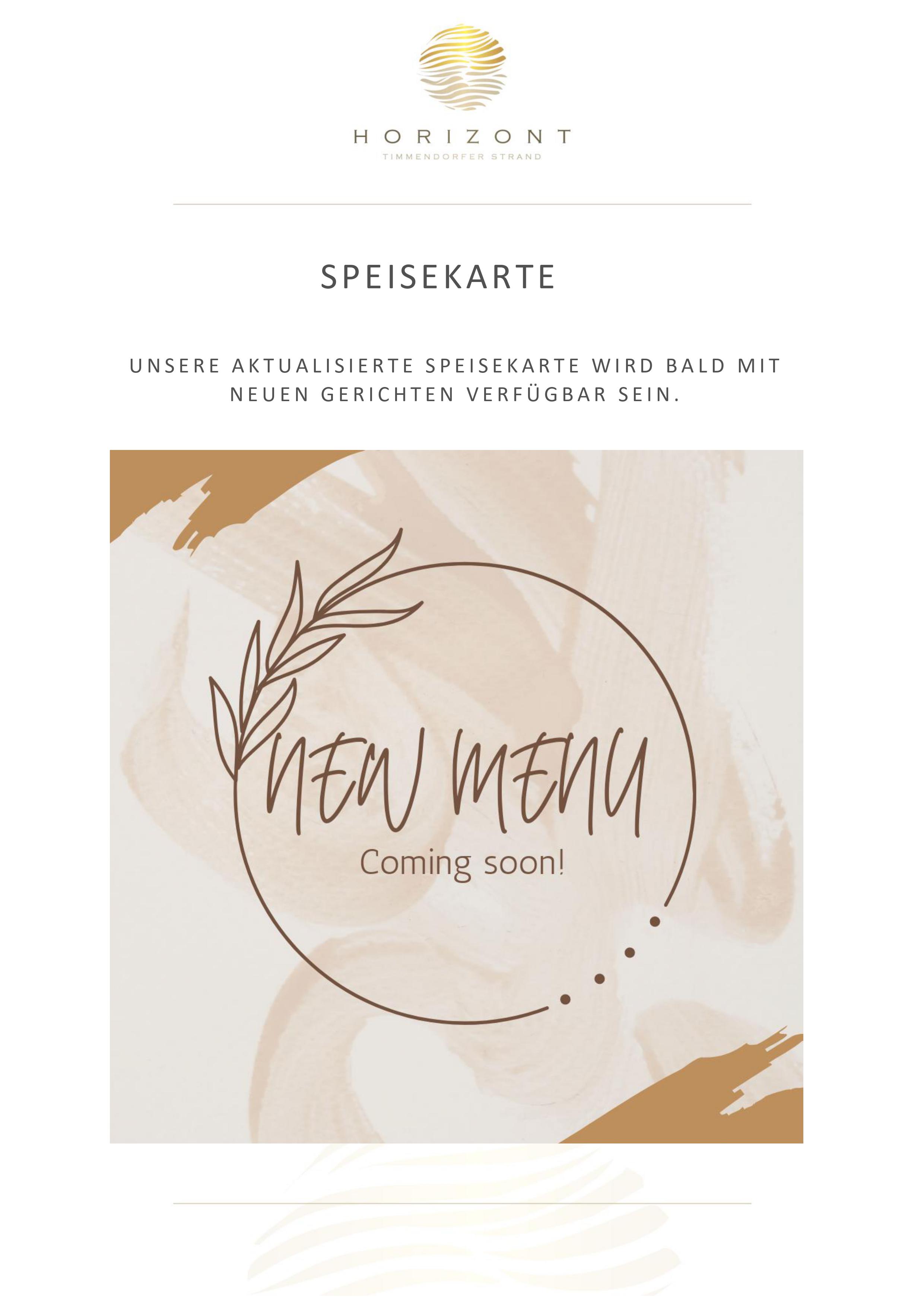 Speisekarte · Strandhotel Fontana Timmendorfer Strand